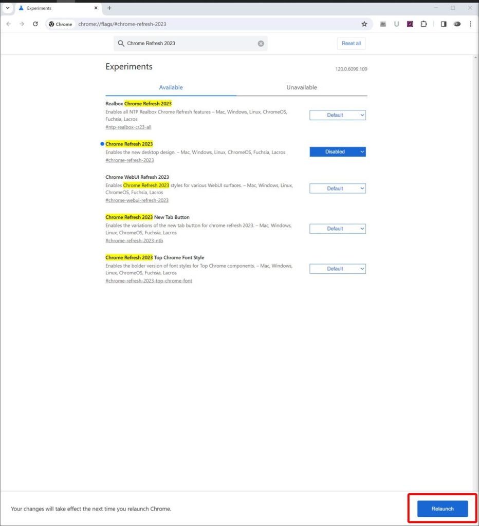 【Refresh 2023】変更されたChromeのUIを戻す方法 | ちょこっと生活向上 ークオリティ・オブ・ライフー